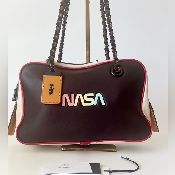 Coach | Bags | Rare Coach Nasa Dylan Satchel Embossed Space Glovetanned ...